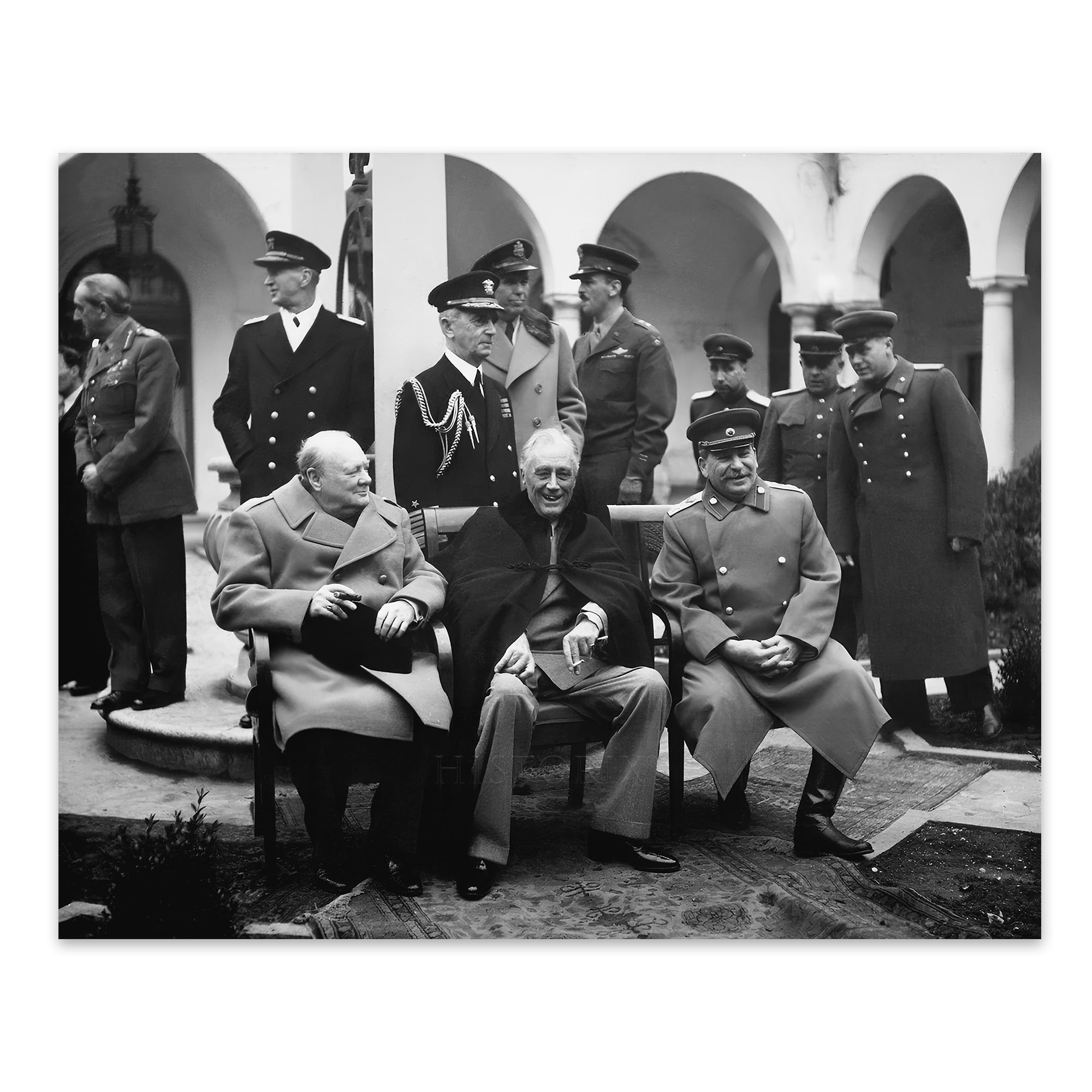HISTORIX Vintage 1945 The Big Three Yalta Conference Photo Print ...