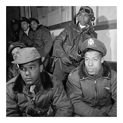 HISTORIX Vintage 1945 Tuskegee Airmen Photo Print - 12x12 Inch World ...