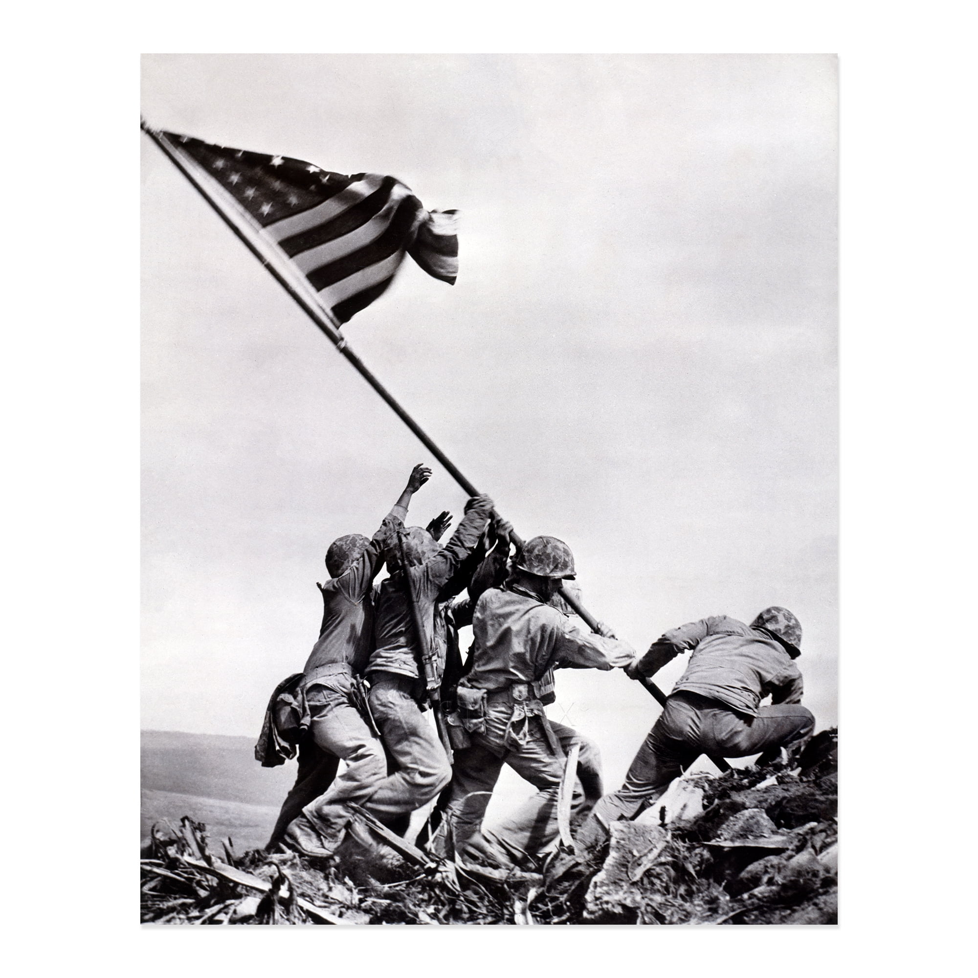 HISTORIX Vintage 1945 United States Marine Corps Raising the Flag on ...