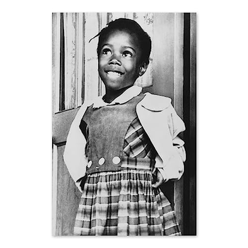 HISTORIX Vintage 1960 Ruby Bridges Poster Photo - 11x17 Inch Vintage Photo of Six-Year-Old Black ...