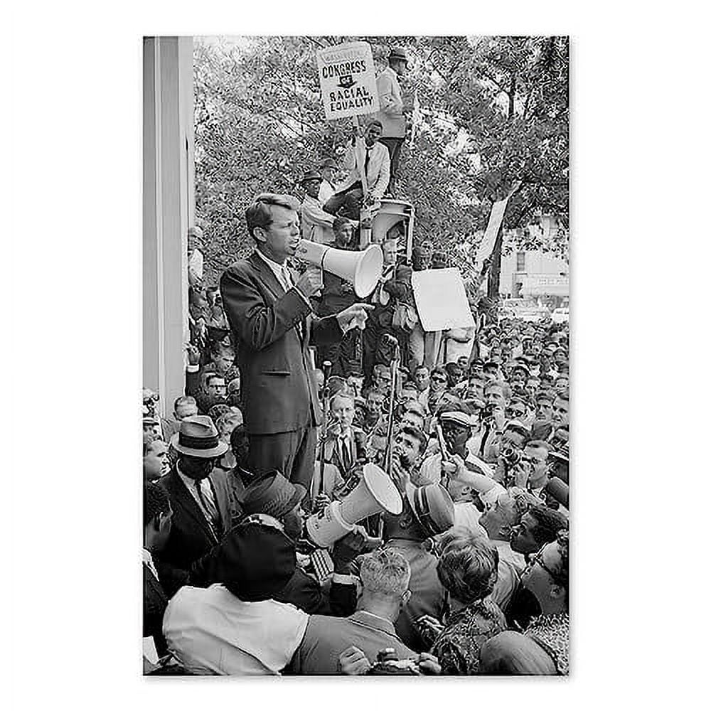 HISTORIX Vintage 1963 Bobby Kennedy Photo Print - 8x12 Inch Old Poster ...