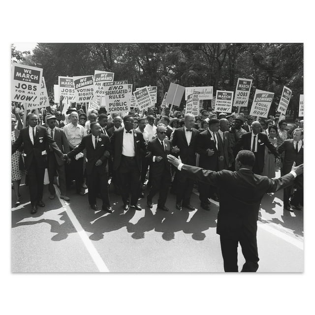 HISTORIX Vintage 1963 Civil Rights Leaders Photo Print - The Head of ...
