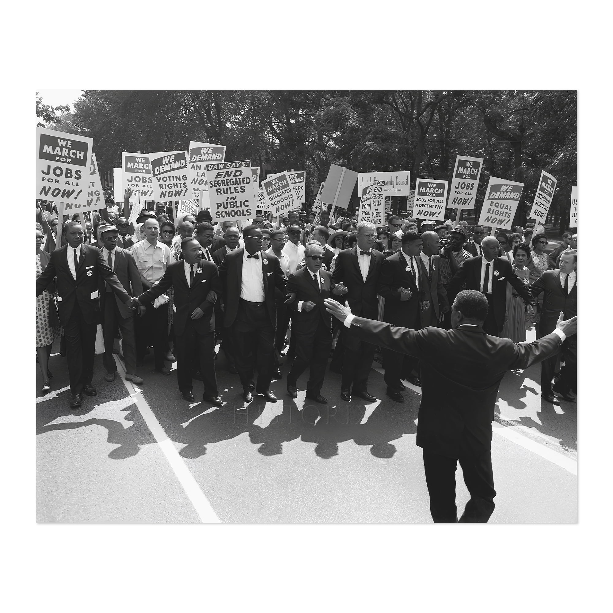 HISTORIX Vintage 1963 Civil Rights Leaders Photo Print - The Head of ...