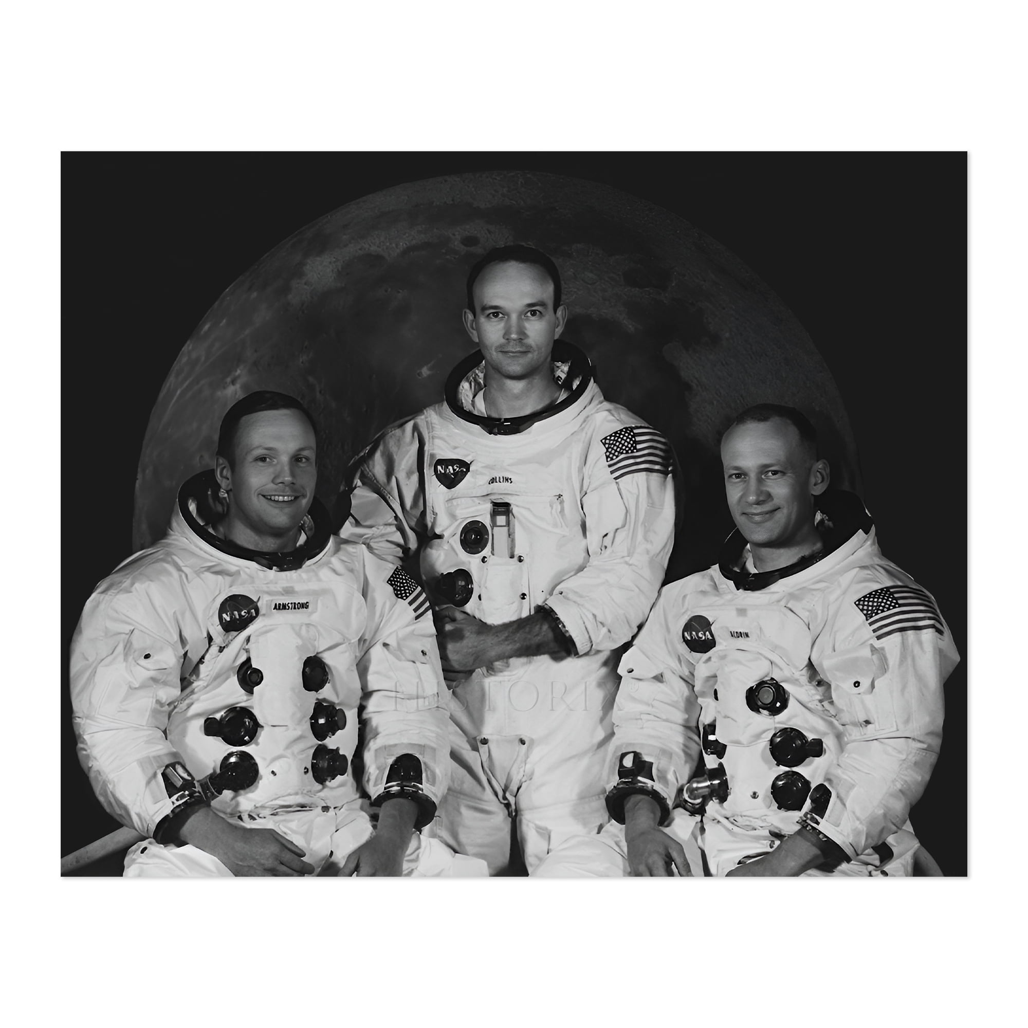 HISTORIX Vintage 1969 Apollo 11 Crew Photo Print - Old Photo of Apollo ...