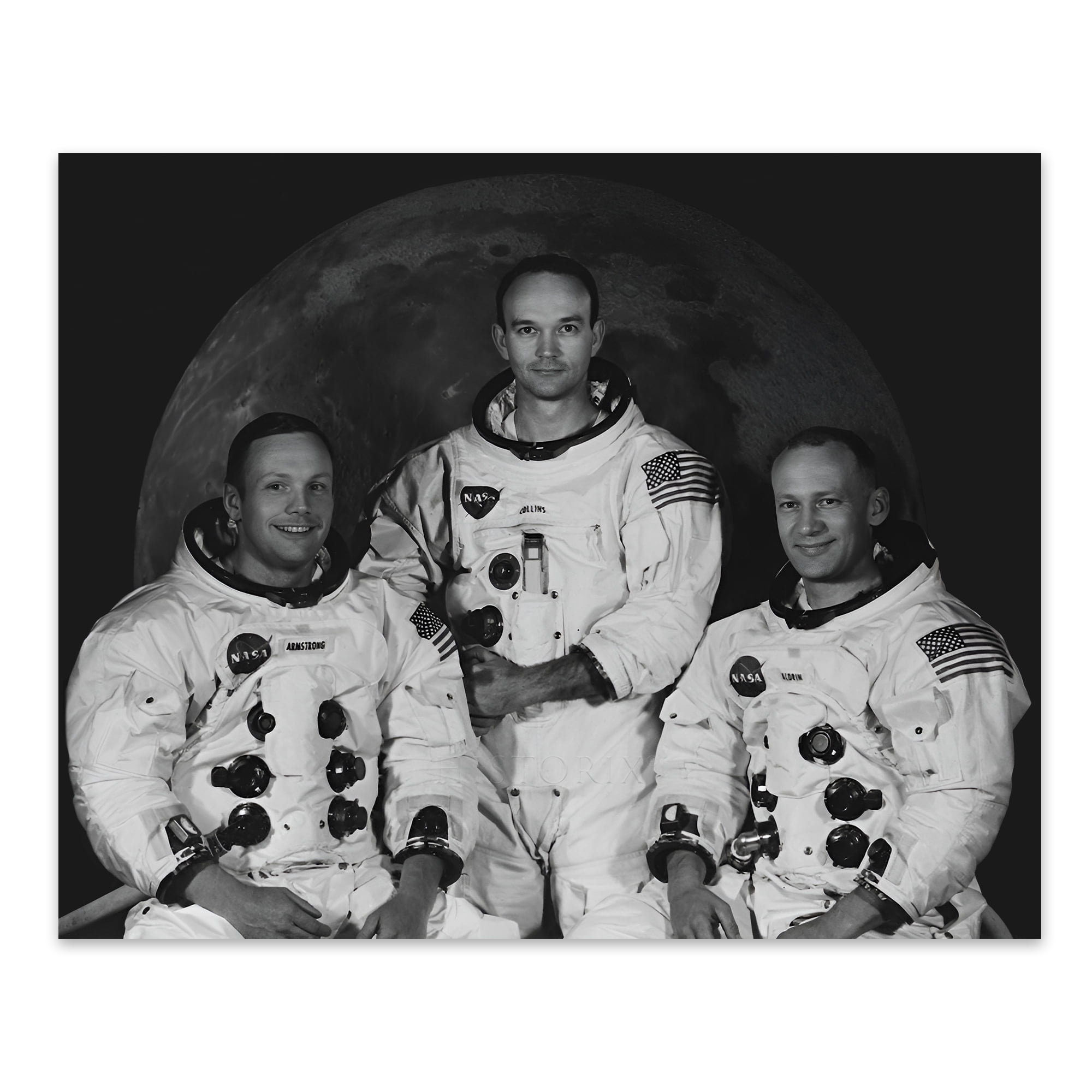 HISTORIX Vintage 1969 Apollo 11 Crew Photo Print - Old Photo of Apollo ...
