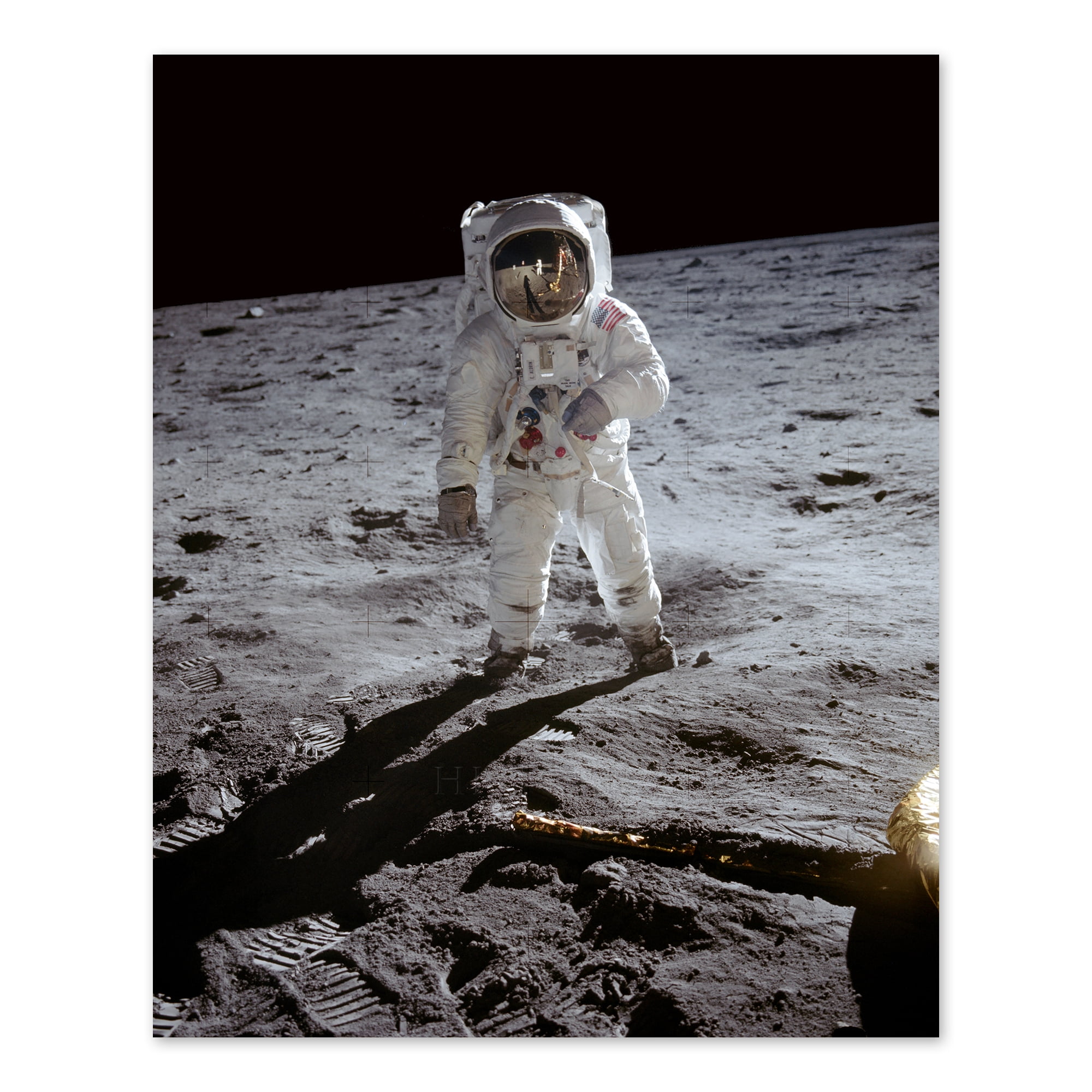 HISTORIX Vintage 1969 Buzz Aldrin Photo Print - Old Photo of Astronaut ...