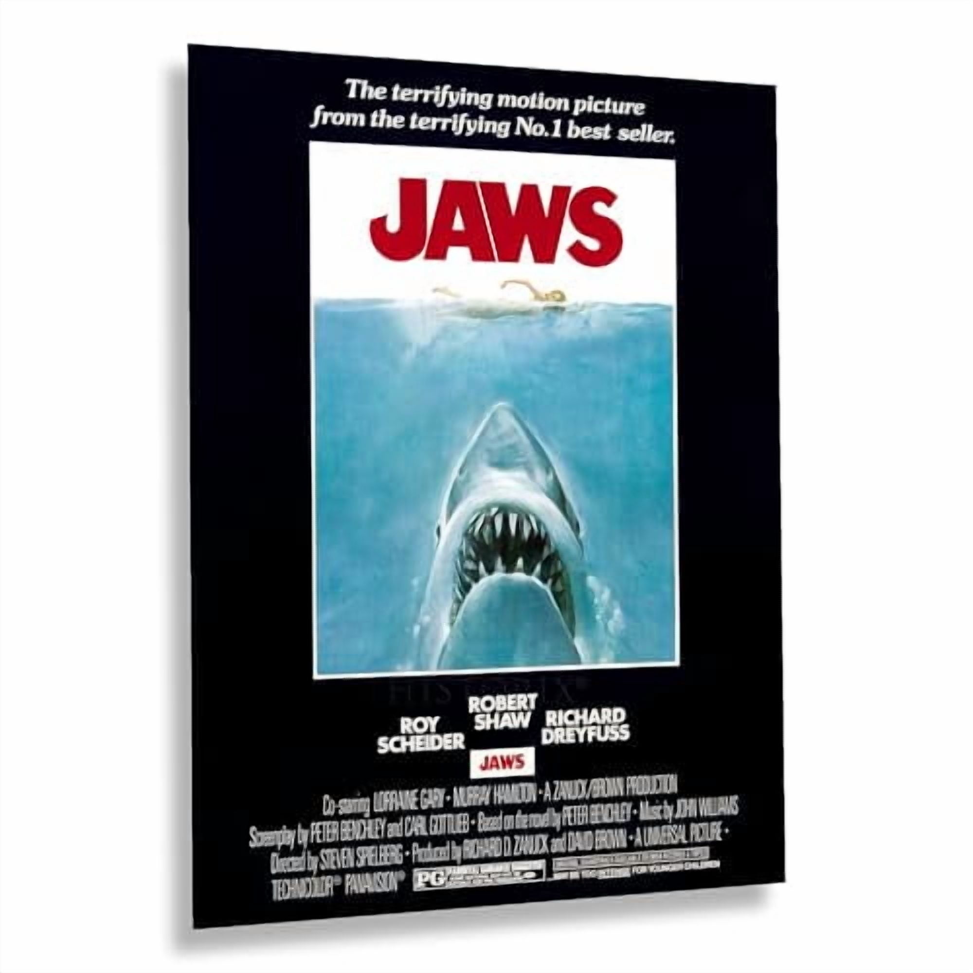 HISTORIX Vintage 1975 Jaws Movie Poster Print - Vintage Movie Poster of ...