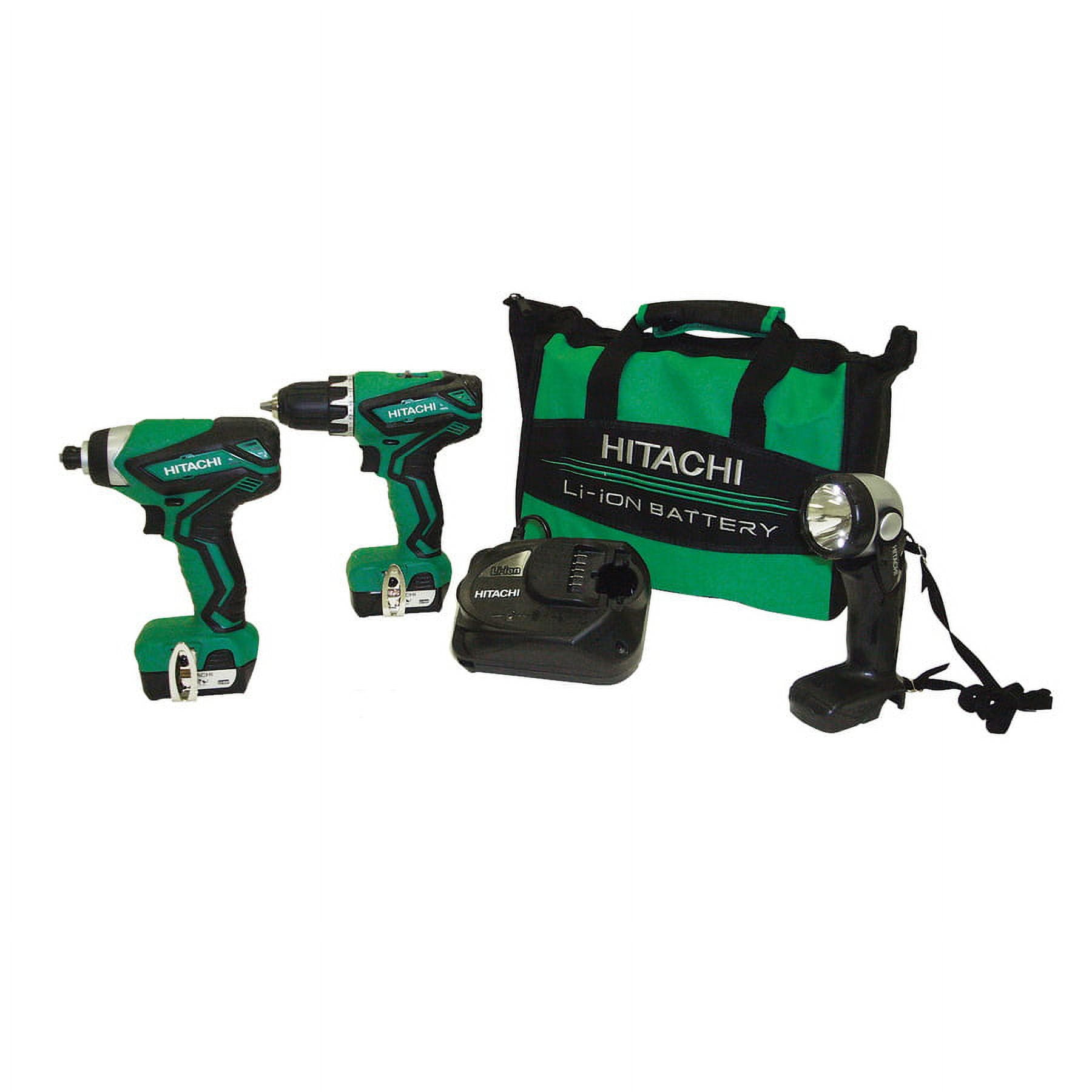 HITACHI KC10DFL2 Factory Reconditioned 12V Peak Li-Ion Driver Drill ...