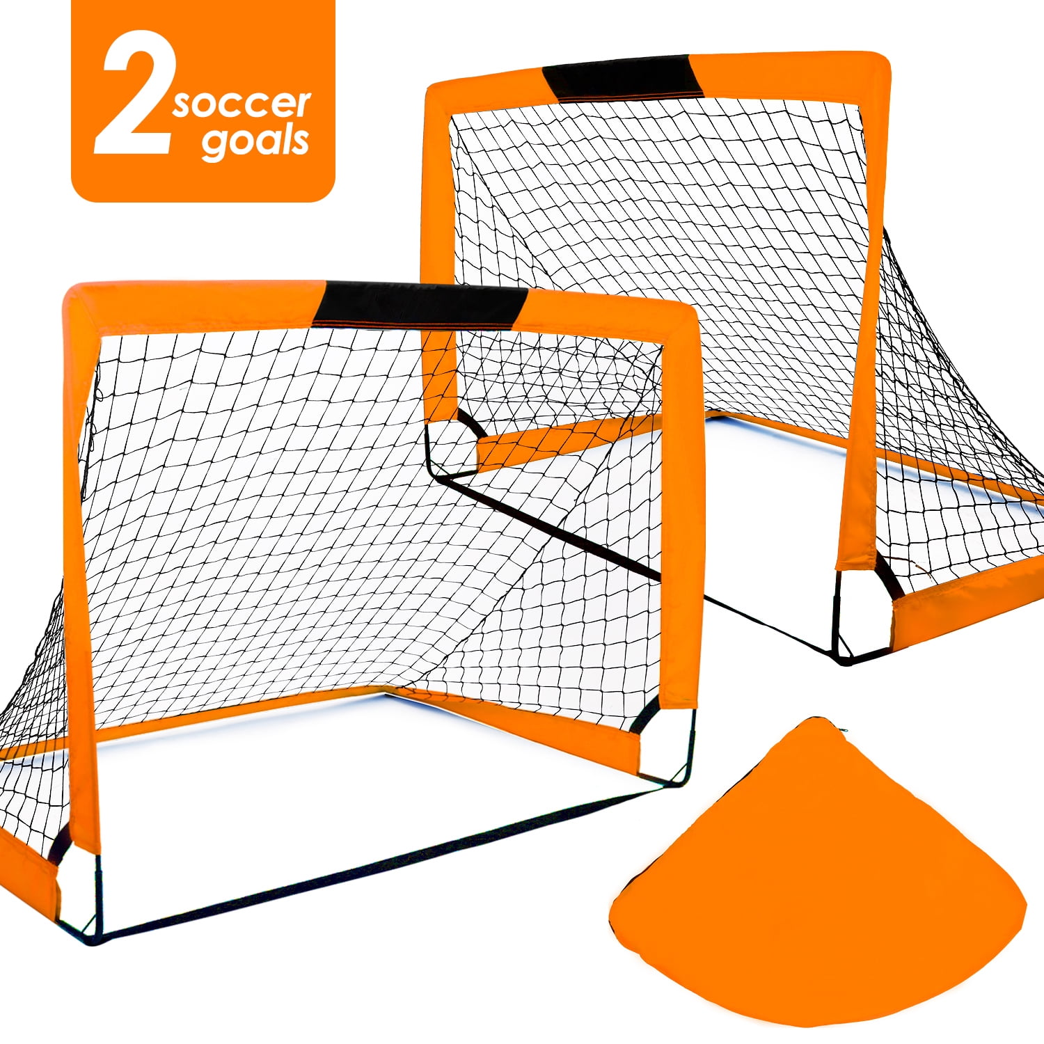 HITIK Portable Soccer Goals Set, 4x3ft Folding Soccer Goal Posts for ...