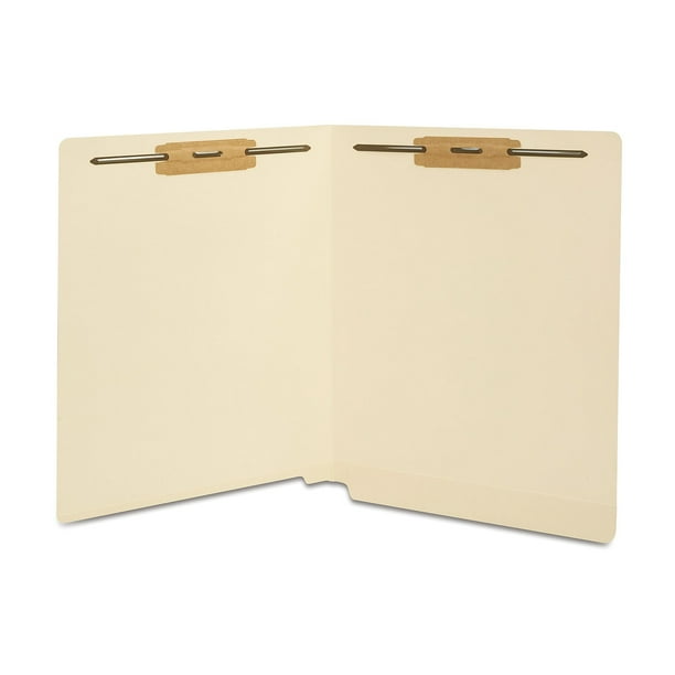 Staples Manila End-Tab Fastener Folders with Reinforced Tabs Letter ...