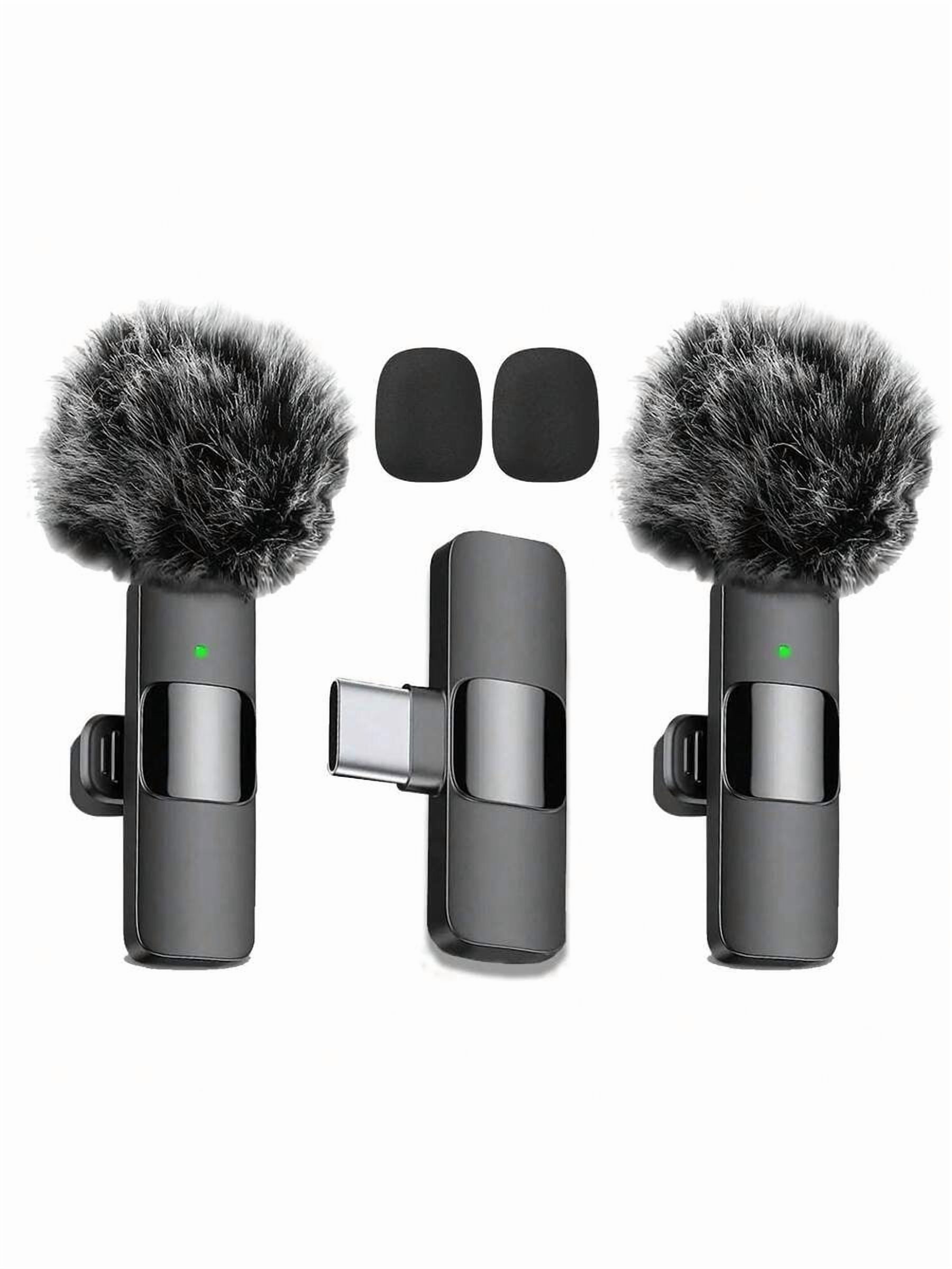 Wireless Lavalier Microphone for Smartphones, Plug-Play Lapel Mic for ...
