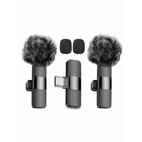 Wireless Lavalier Microphone for Smartphones, Plug-Play Lapel Mic for ...