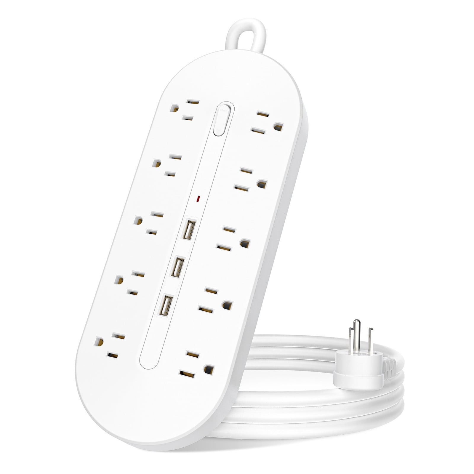HITRENDS 13-in-1 lightning and fireproof socket board, 10AC port +3USB ...
