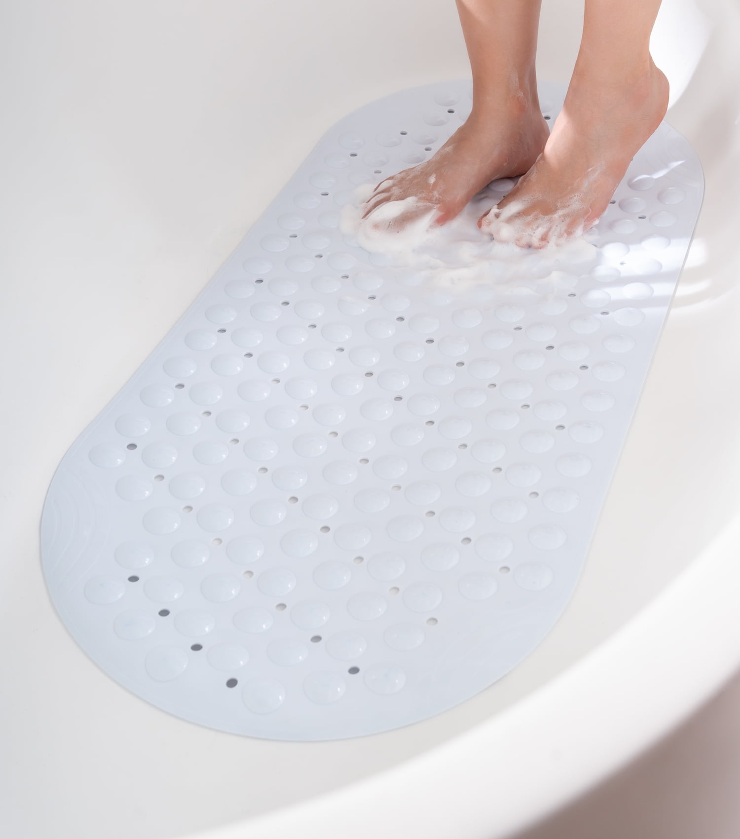 HITSLAM Non Slip Bathtub Mat，Shower Mats for Bathroom Bath Tub Washable ...