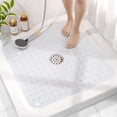 HITSLAM Shower Bathtub Mat Non Slip, 24"x 24" Bath for Tub, Soft PVC ...