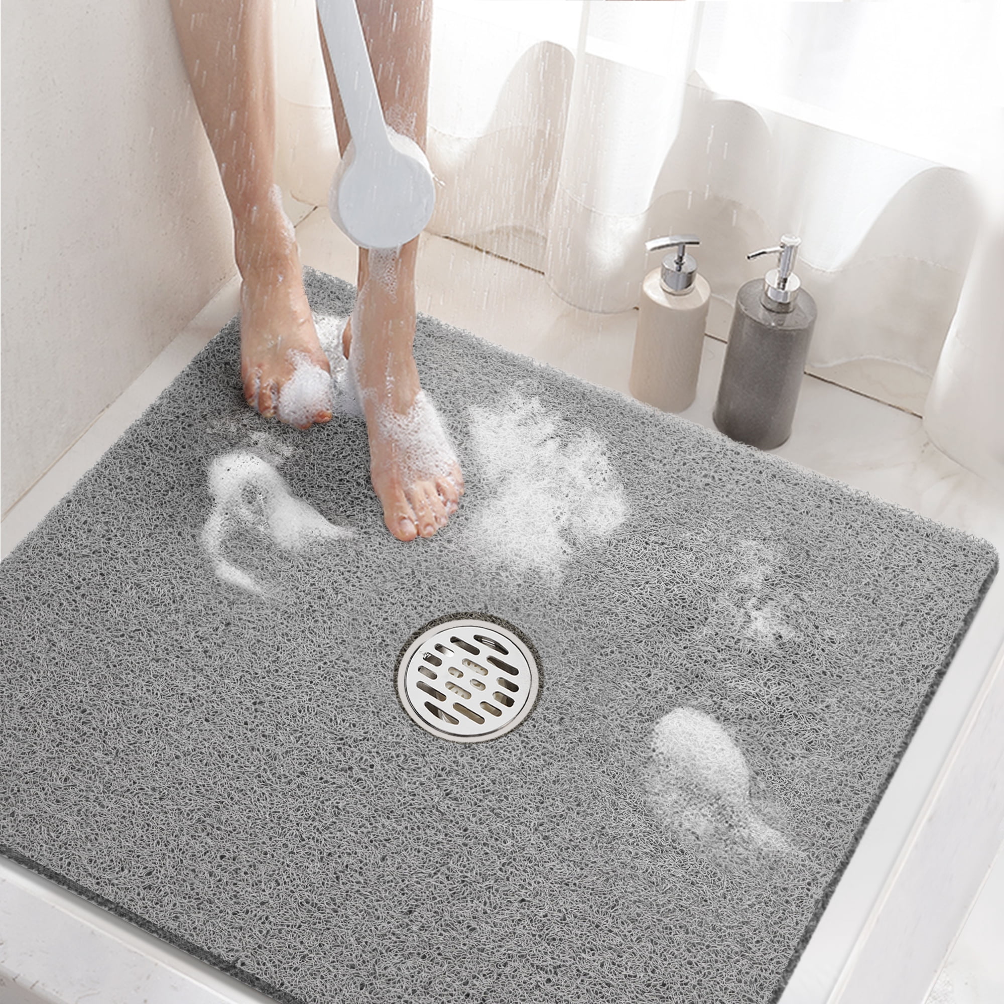 HITSLAM Square Shower Mat, 24