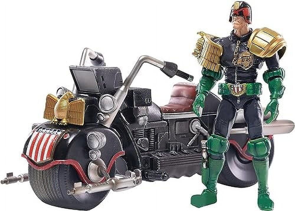 HIYA TOYS Judge Dredd: Dredd and Lawmaster Mk II PX 1:18 Scale Exquisite Mini Action Figure ...