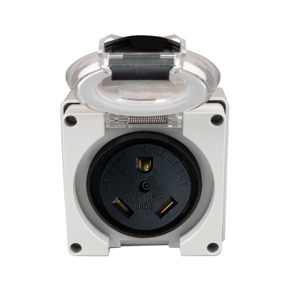 HIlTIO TT-30R RV Power Outlet Box, NEMA TT-30R Power Outlet Box, 30Amp ...