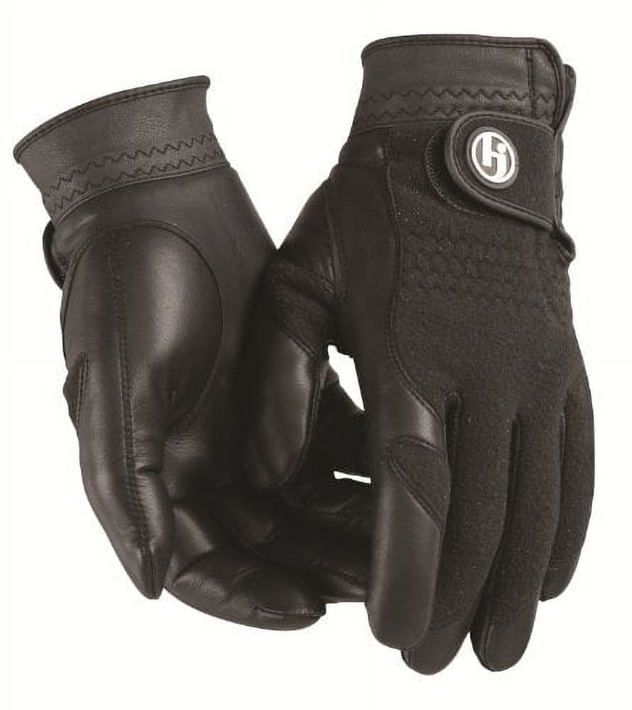 HJ Winter Gloves, Mens XL, Pair of Fleece & Leather, Cabretta Leather ...