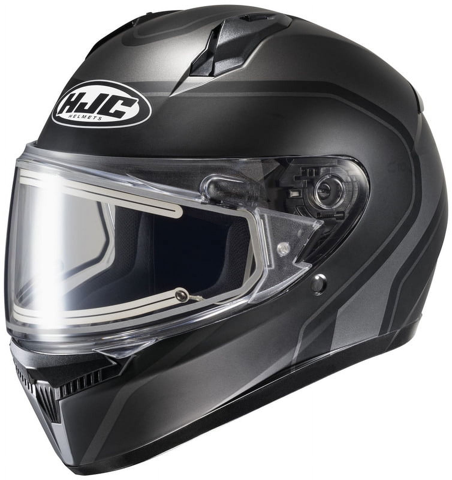 HJC C10 Elie Snow Helmet w/Heated Electric Shield Gray/Black MD ...