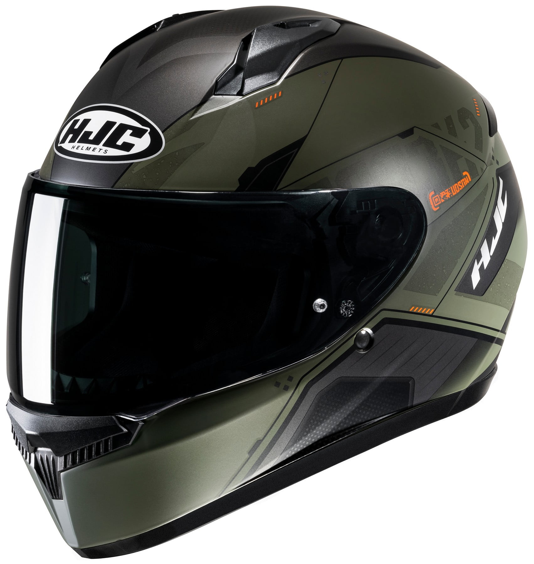 HJC C10 Inka Motorcycle Helmet Orange XL - Walmart.com
