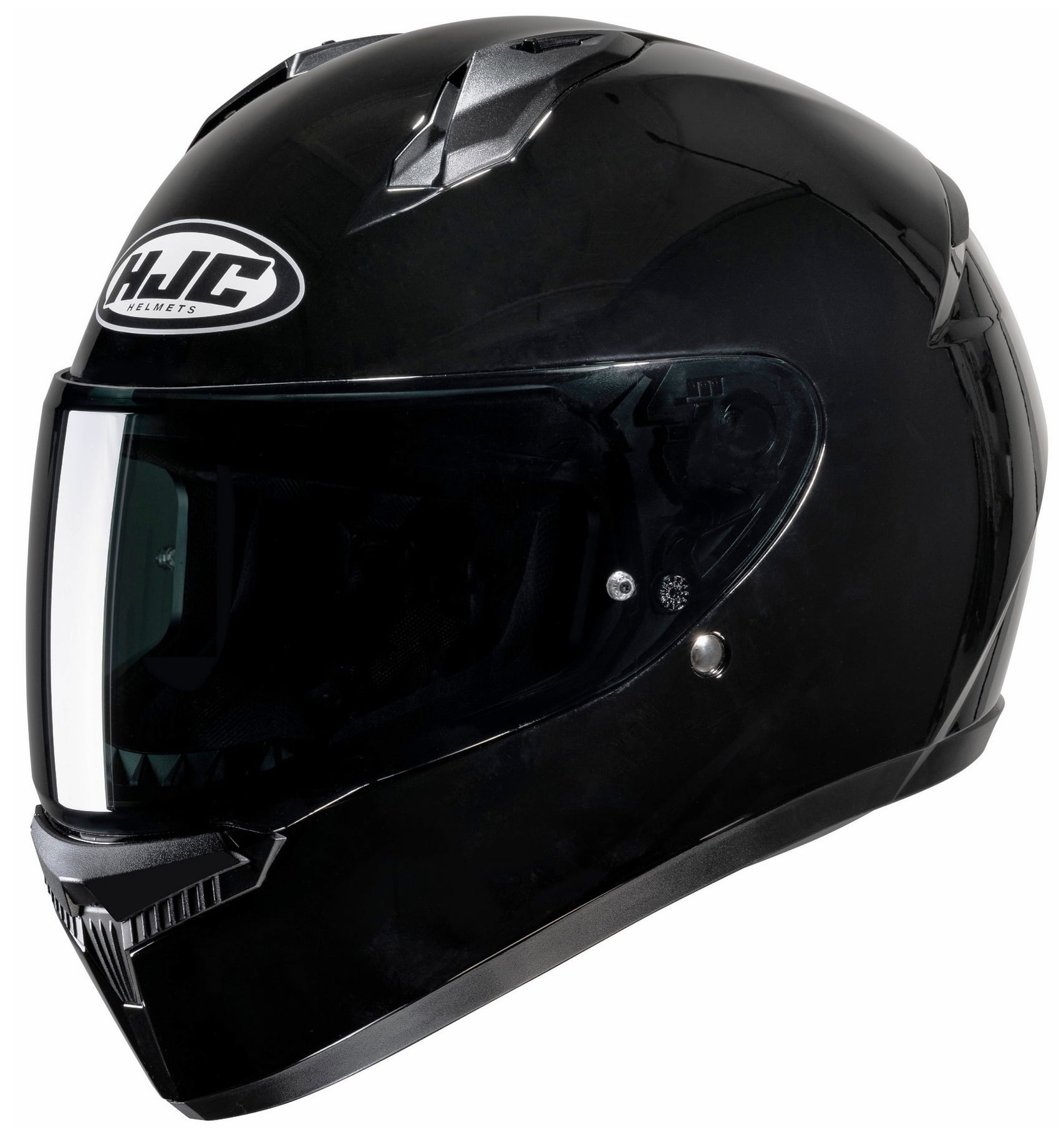 HJC Helmets C10 Solid Full-face Motorcycle Helmet, DOT Approved, Black ...