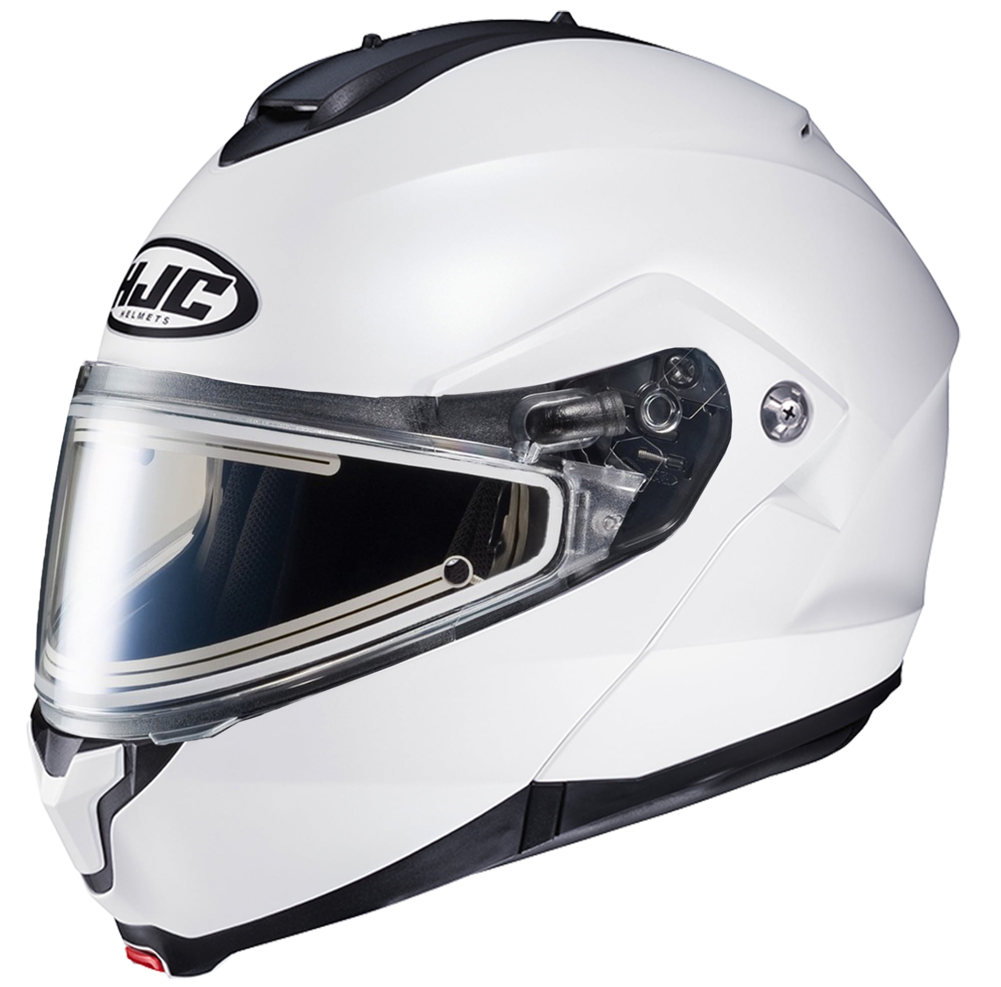 HJC C91 Modular Snow Helmet w/Electric Heated Shield Pearl White XXL ...