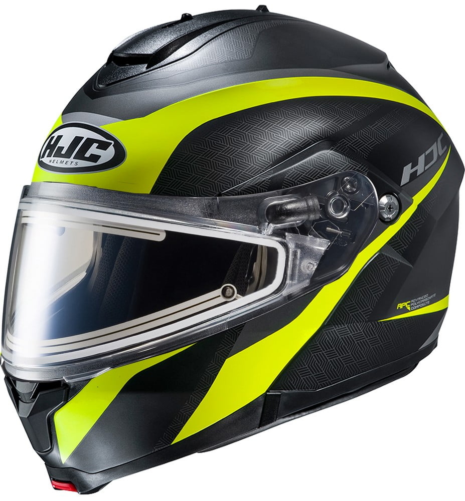 HJC C91 Taly Modular Snow Helmet w/Electric Heated Shield Hi-Vis 5XL ...
