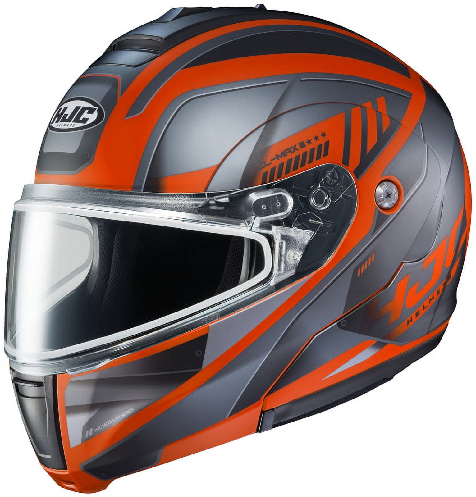 HJC CL-Max 3 Gallant Modular Snow Helmet w/Dual Pane Shield Orange ...