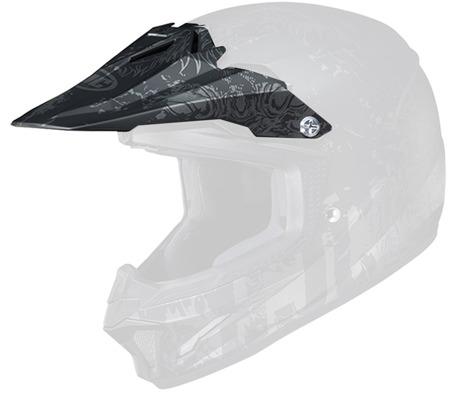 HJC CL-XY II Creeper Youth Helmet Replacement Visor/Peak Black ...