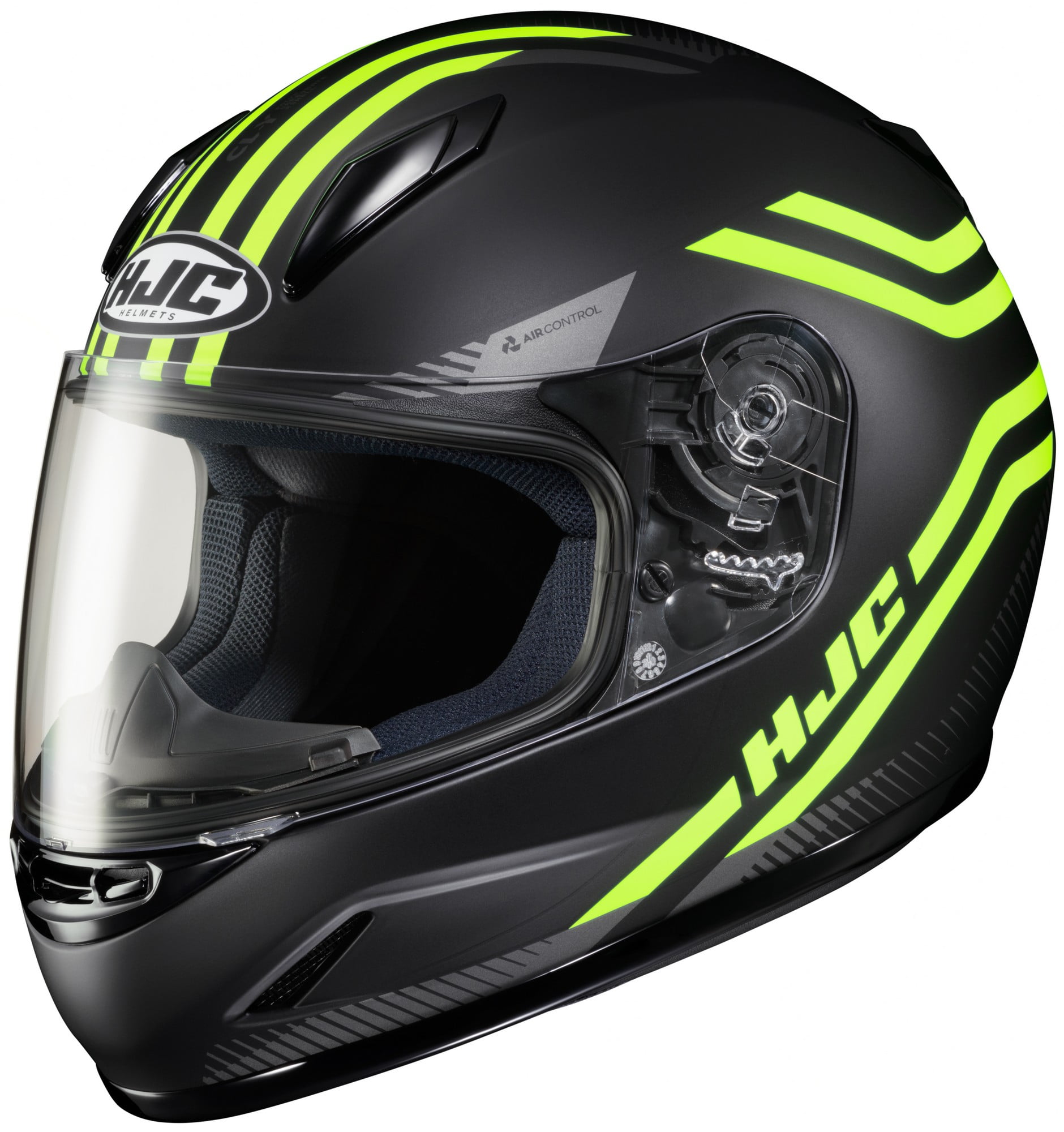 HJC Helmets Youth Full-Face Street Helmet, Large, Black Semi-Flat Hi ...