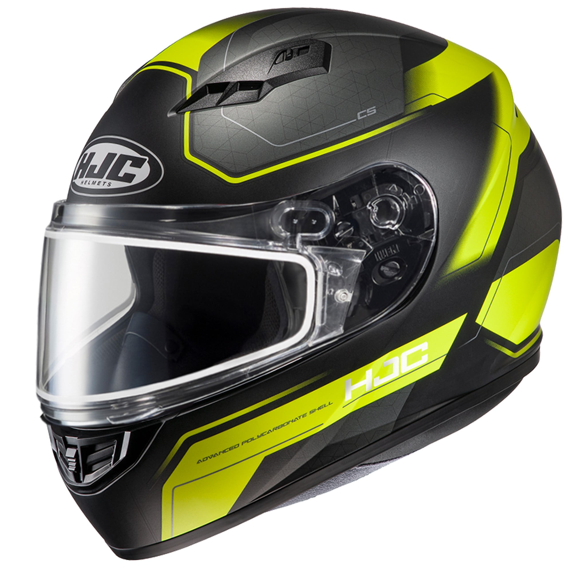 HJC Helmets CS-R3 Inno Snow Helmet, Dual Pane Shield, Hi-Viz Yellow ...