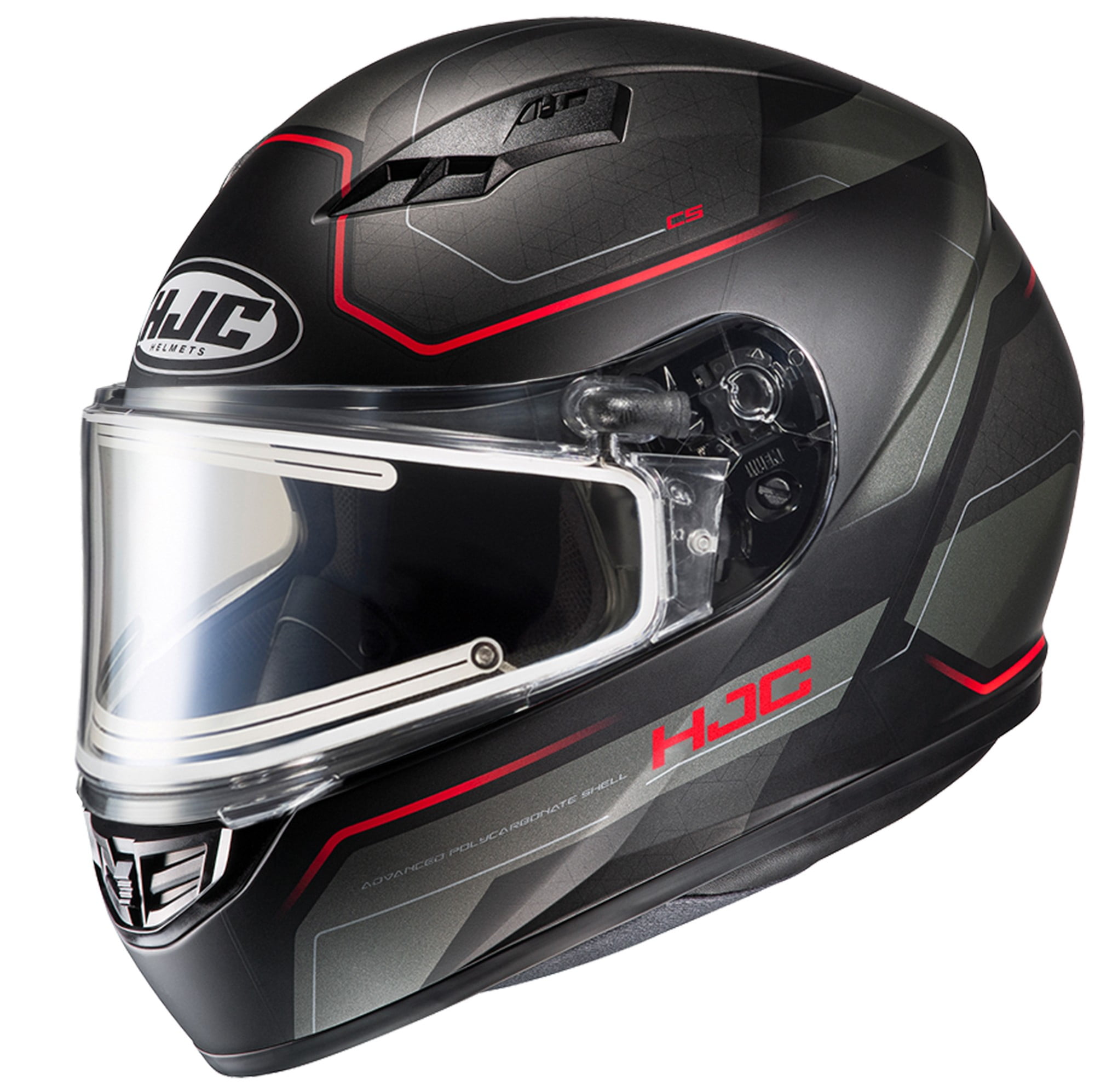 HJC CS-R3 Inno Snow Helmet w/Heated Electric Shield Red/Black XL ...
