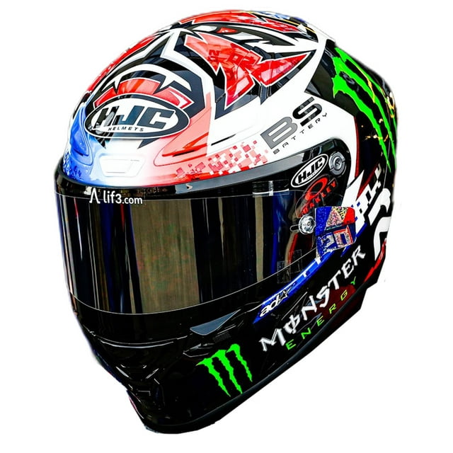 HJC RPHA 1N Fabio Quartararo LeMans Replica Motorcycle Helmet Blue LG ...