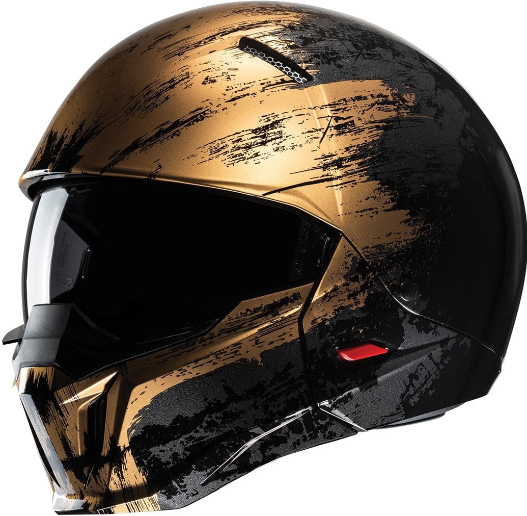 HJC i20 Furia Modular Motorcycle Helmet Black/Gold XXL - Walmart.com