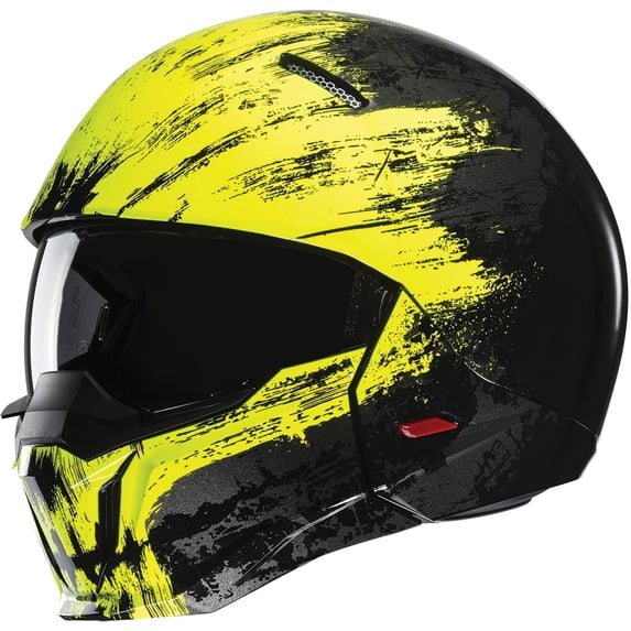 HJC i20 Furia Modular Motorcycle Helmet Gray/Hi-Vis XS - Walmart.com