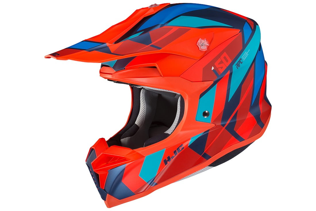 HJC i50 Vanish MX Offroad Helmet Orange/Blue MD - Walmart.com