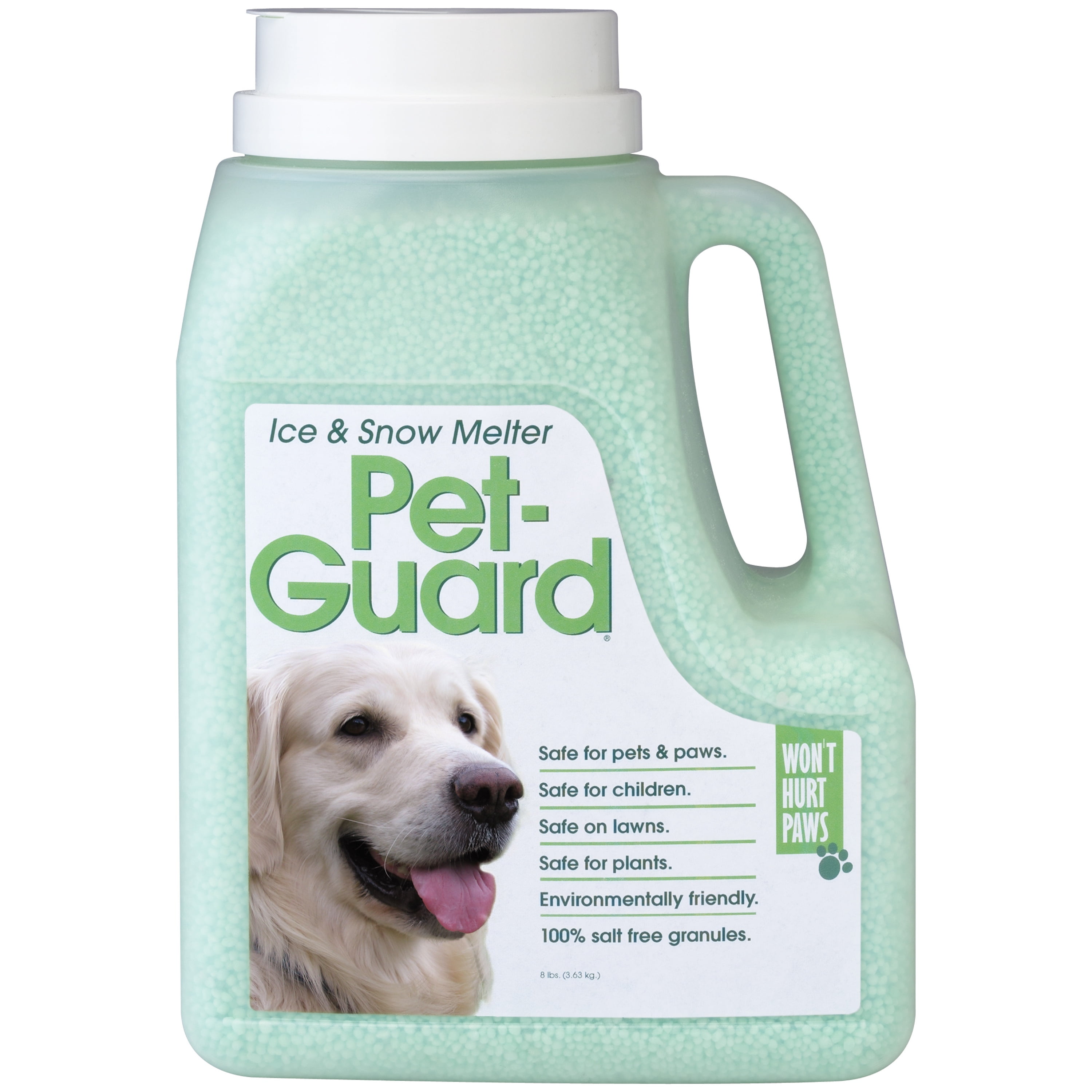 HJE Pet-Guard Ice & Snow Melter, 8 lb. Granular Shaker Jug, Sodium Free ...