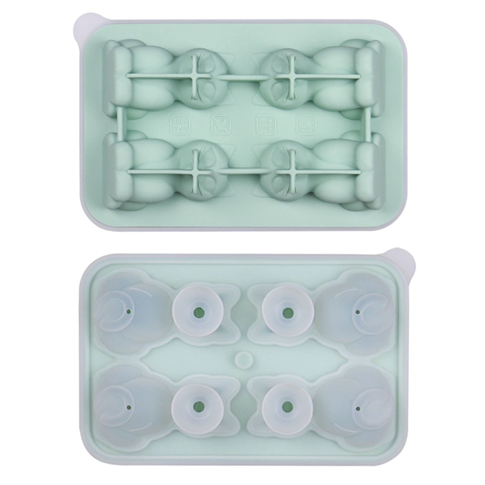 HJJLRH 3D Cat Ice Cube Mold, Ice Cube Tray for Cocktails, Bourbon ...