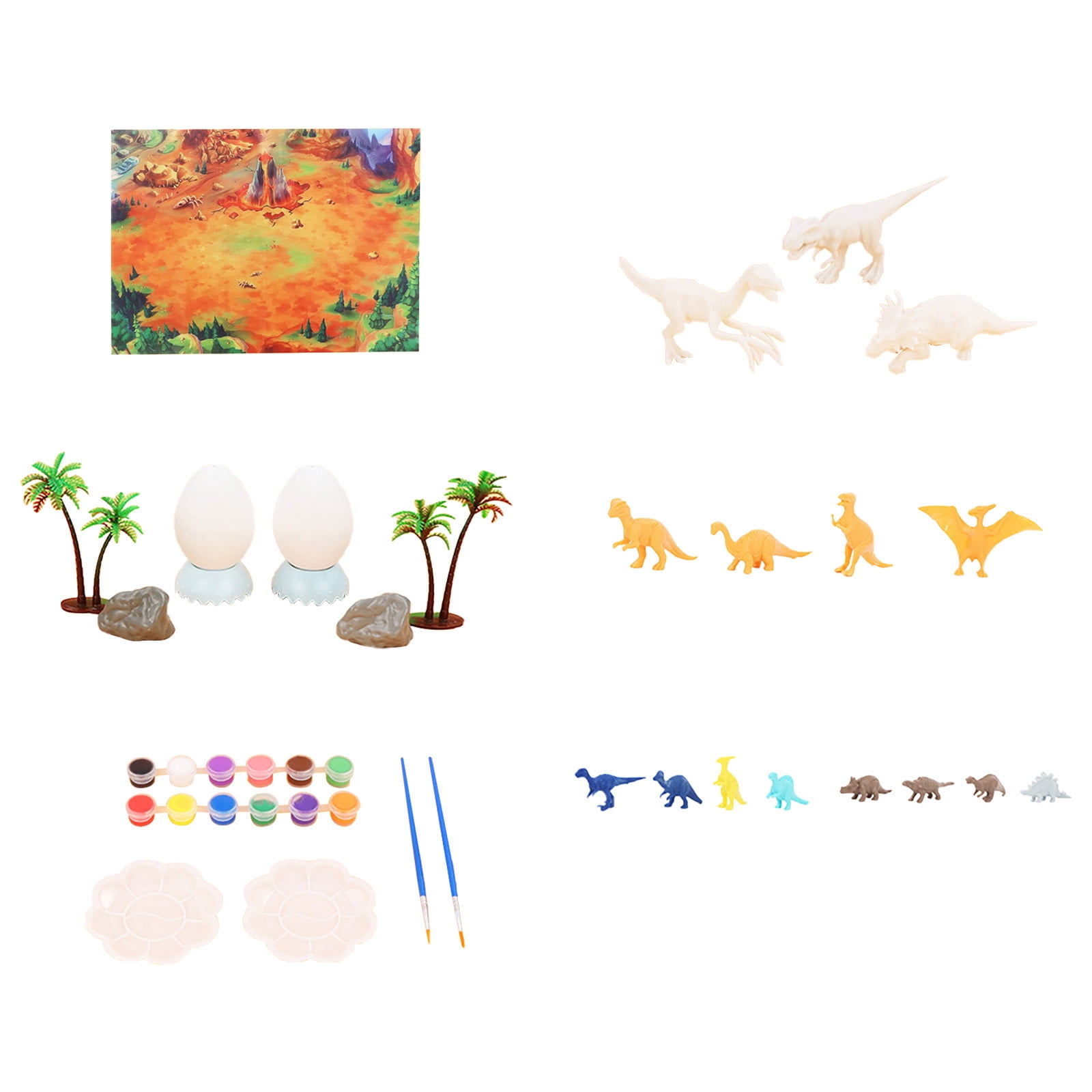 HJJLRH 3D Dinosaurs Painting Kit, Arts and Crafts Kits Drawing Toys ...