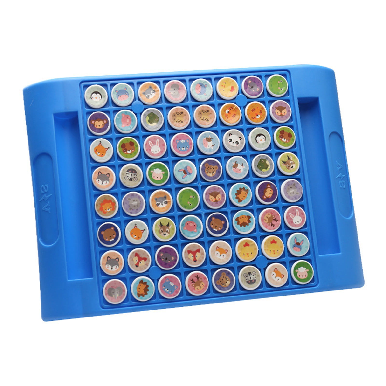 HJJLRH 64 Piece Animal Flip Matching Chess Board, Animal Flip Chess ...