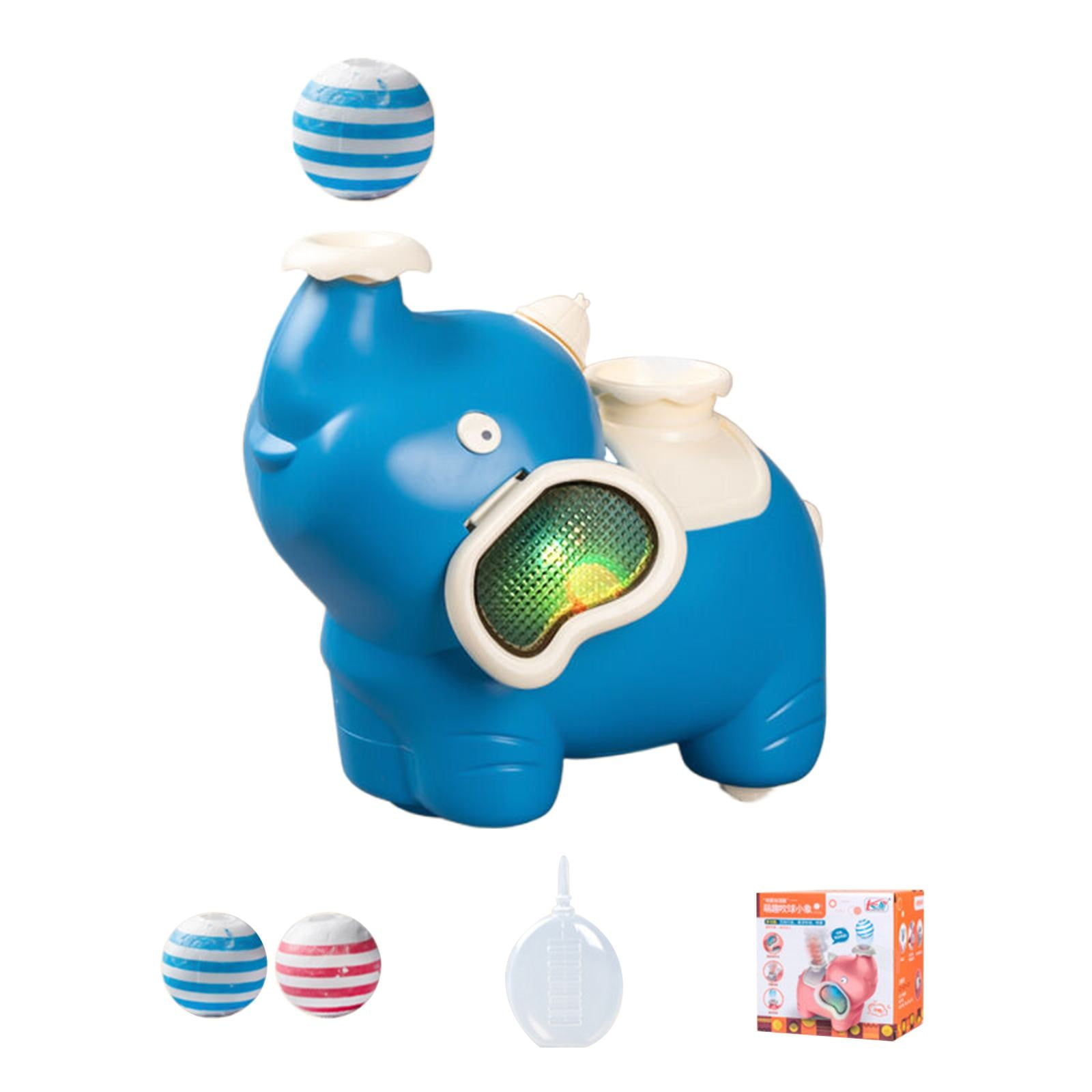 HJJLRH Elephant Blowing Ball Walking Car Toys with Music Light Baby Crawling Toys, Interactive ...