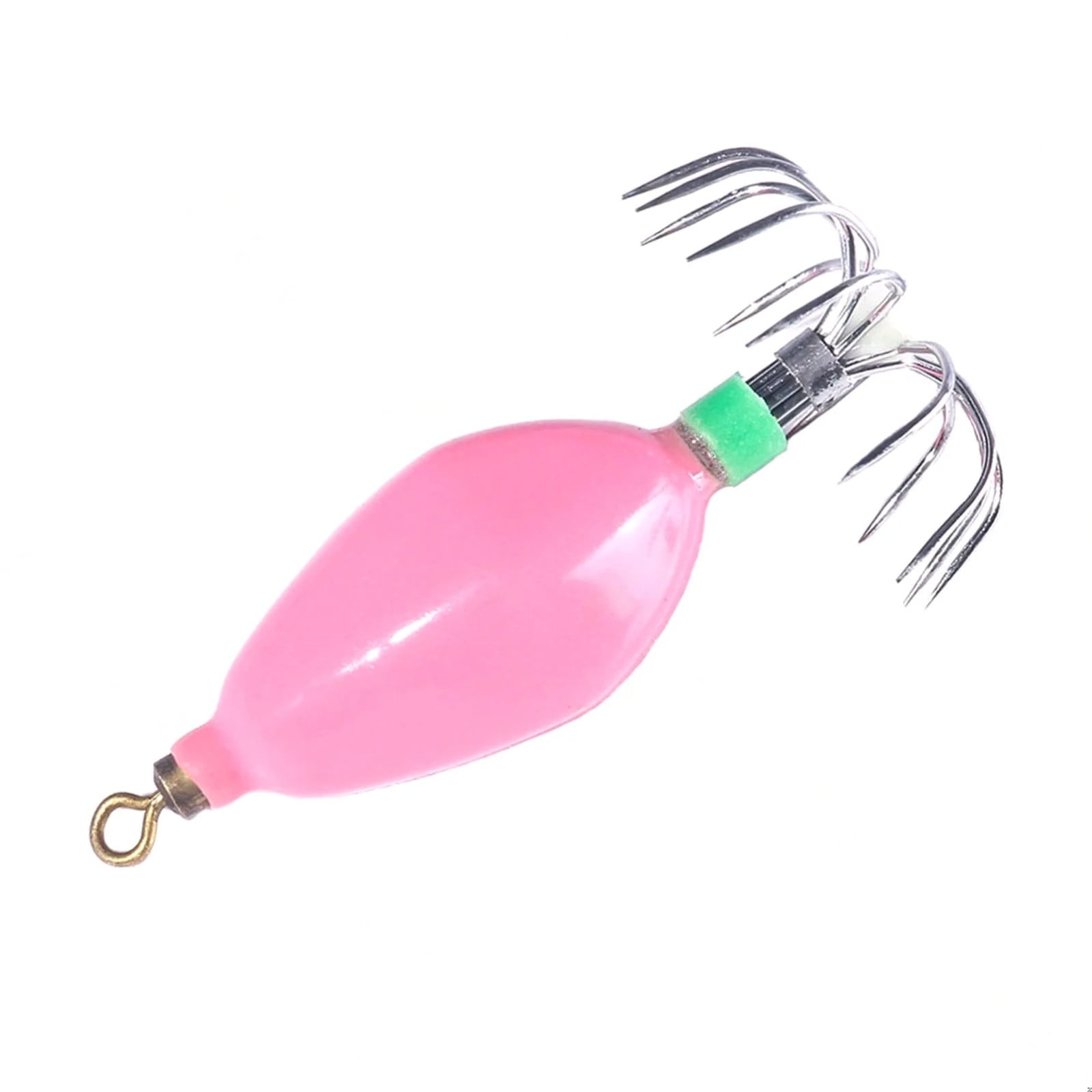 HJJLRH Fluorescent Squid Jig Hooks Kit, Glow Squid Jigs Saltwater ...
