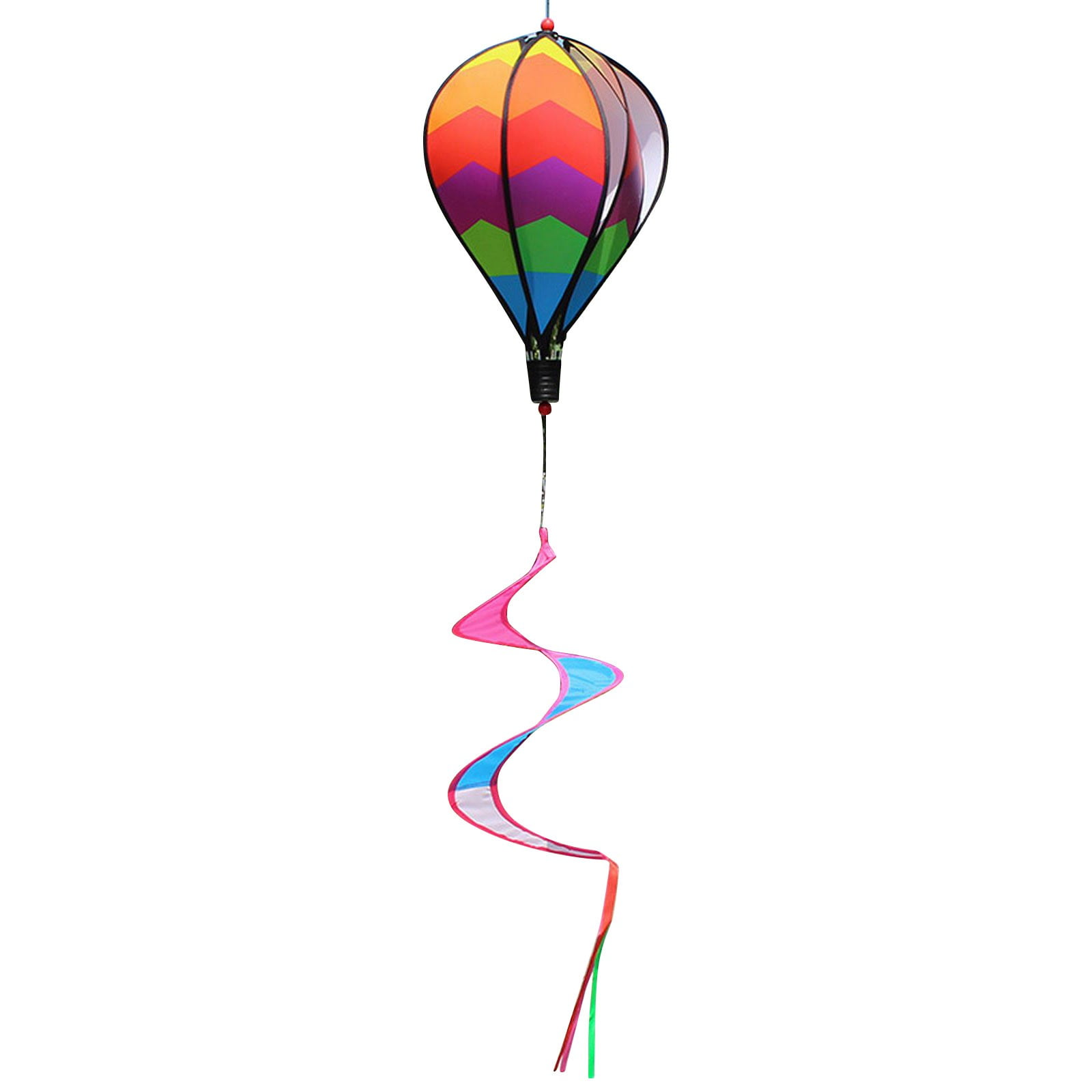 HJJLRH Hot Air Balloon Wind Spinner Rainbow Garden Pinwheels Whirligigs ...