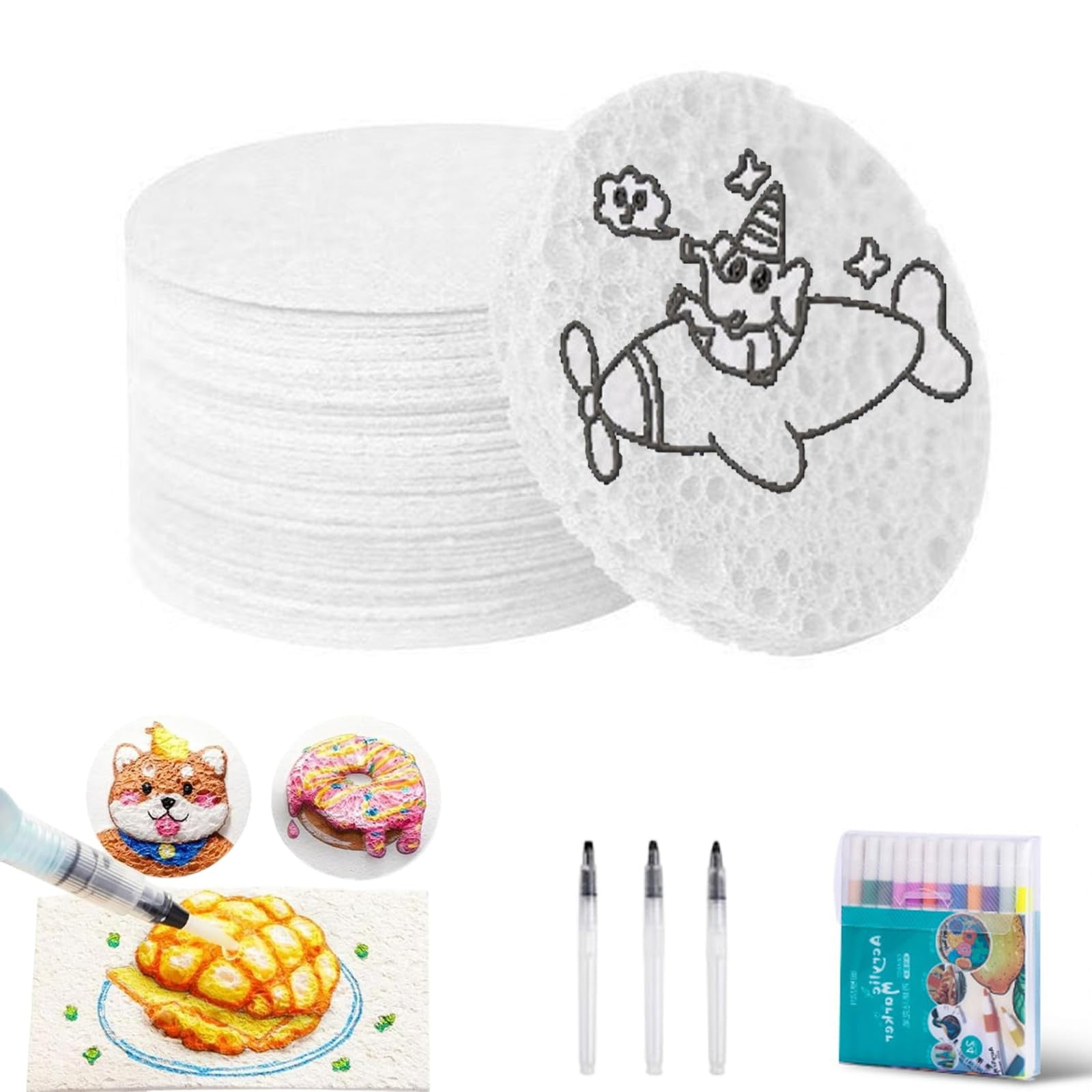 HJJLRH Magic Texture Painting Kit, Magic Puffy Paint for 3D Floating ...