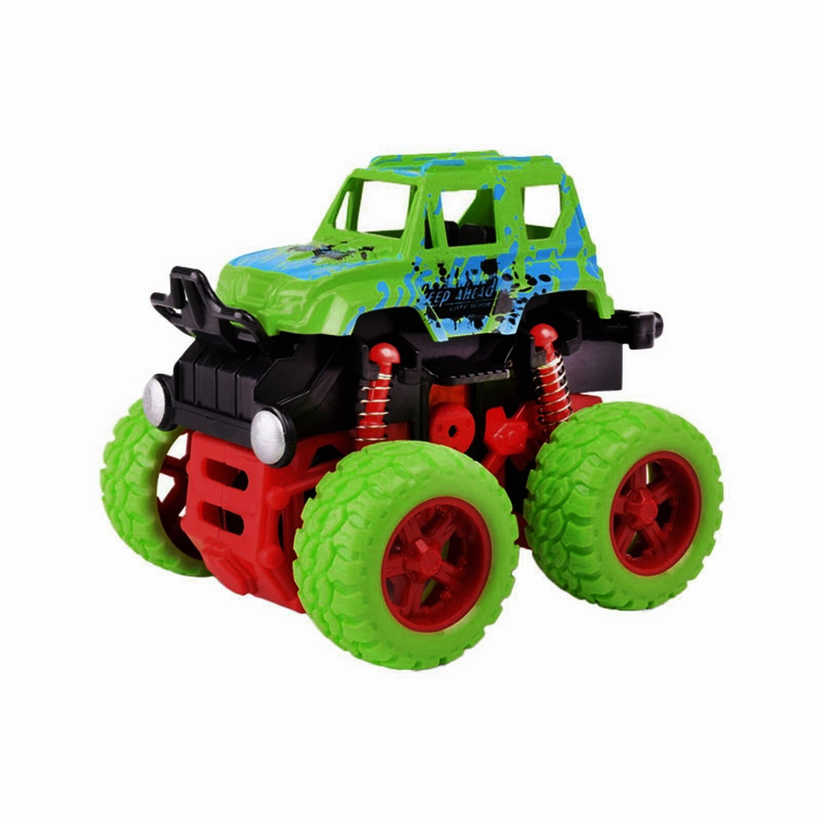 HJJLRH Monster Trucks for Boys, 360° Rotation 4 Wheels Drive Durable Friction Cars Powered Push ...