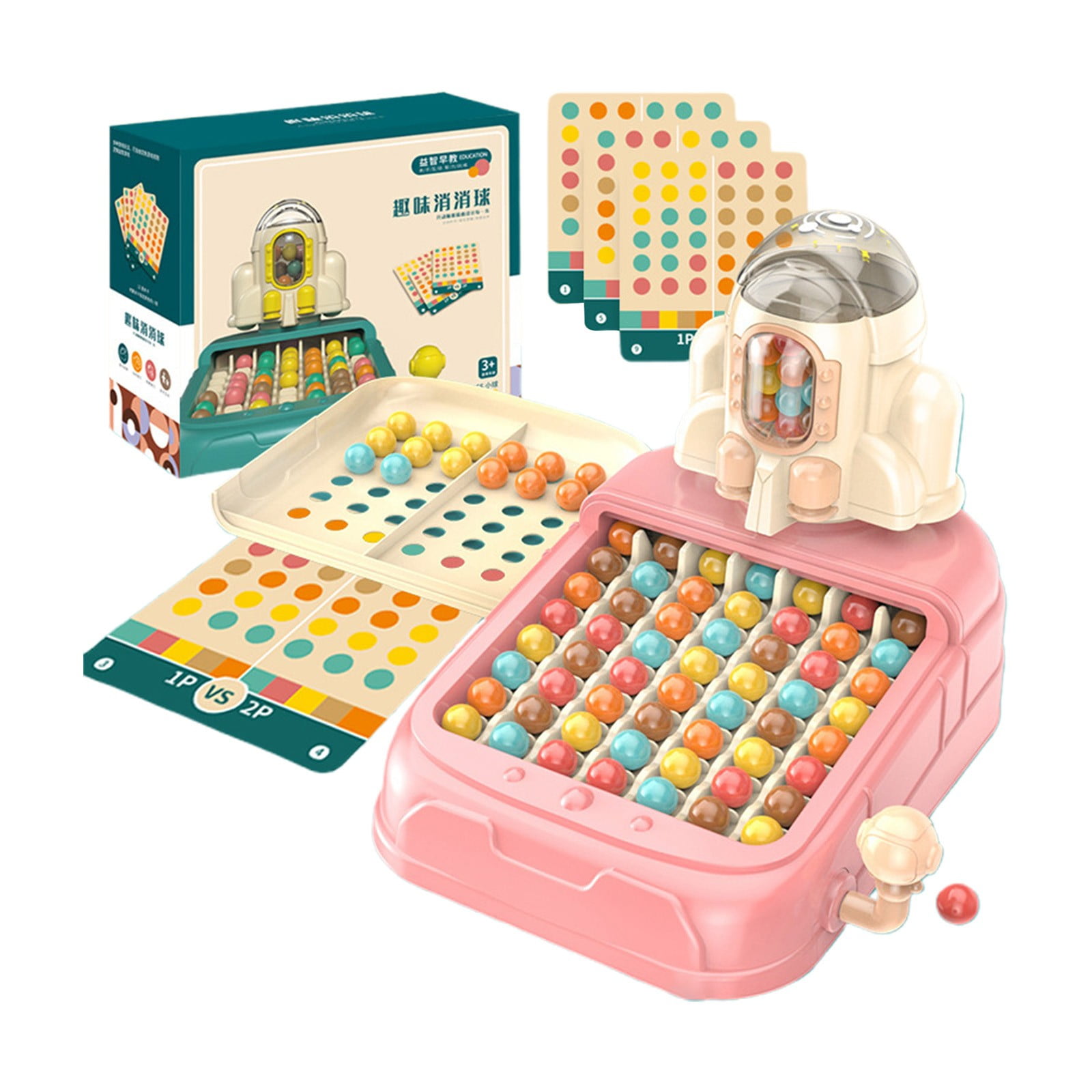 HJJLRH Strategy Board Games Chess Board with 80 Rainbow Ball ...