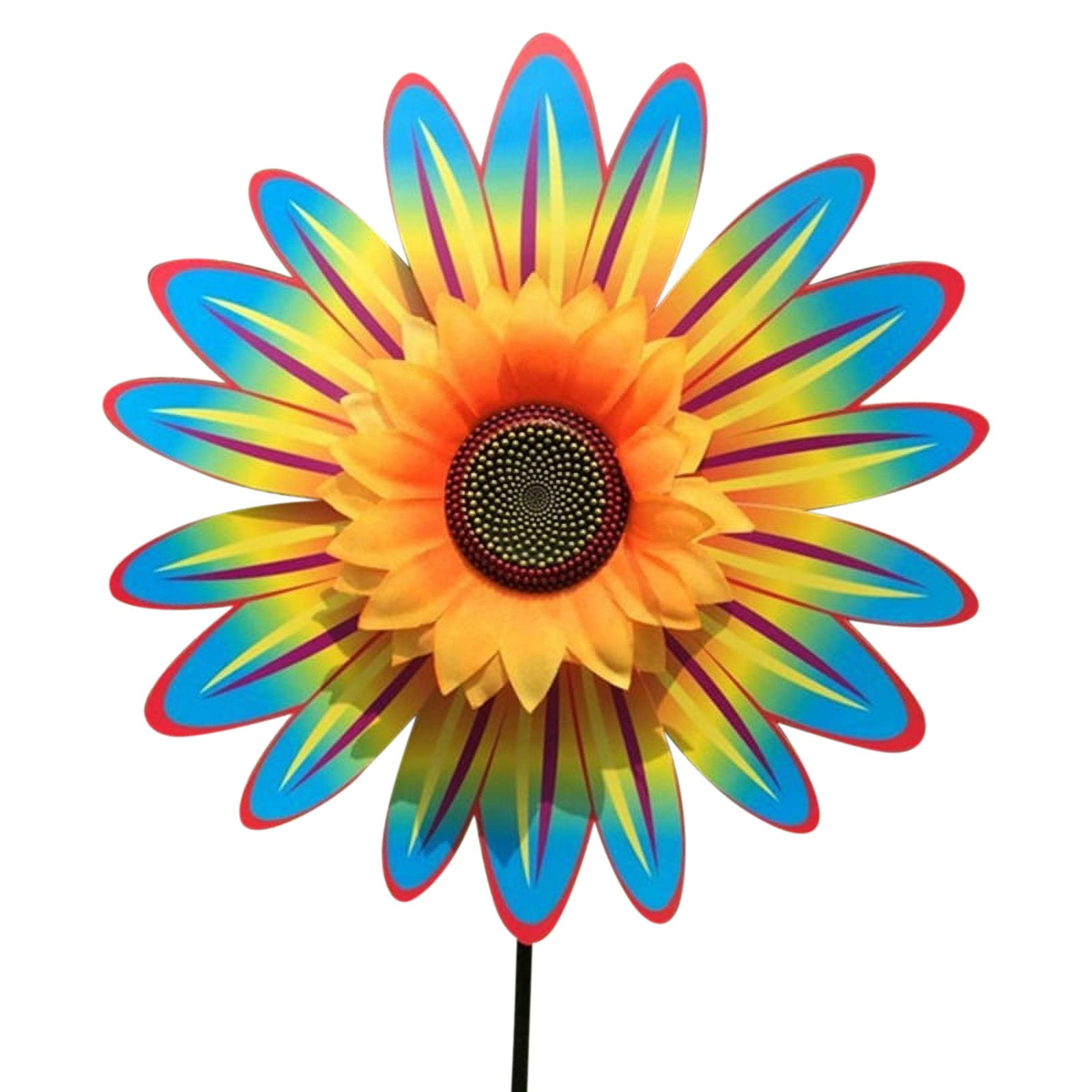HJJLRH Sunflower Wind Spinners, Wind Spinners Lawn Pinwheel Sunflower ...