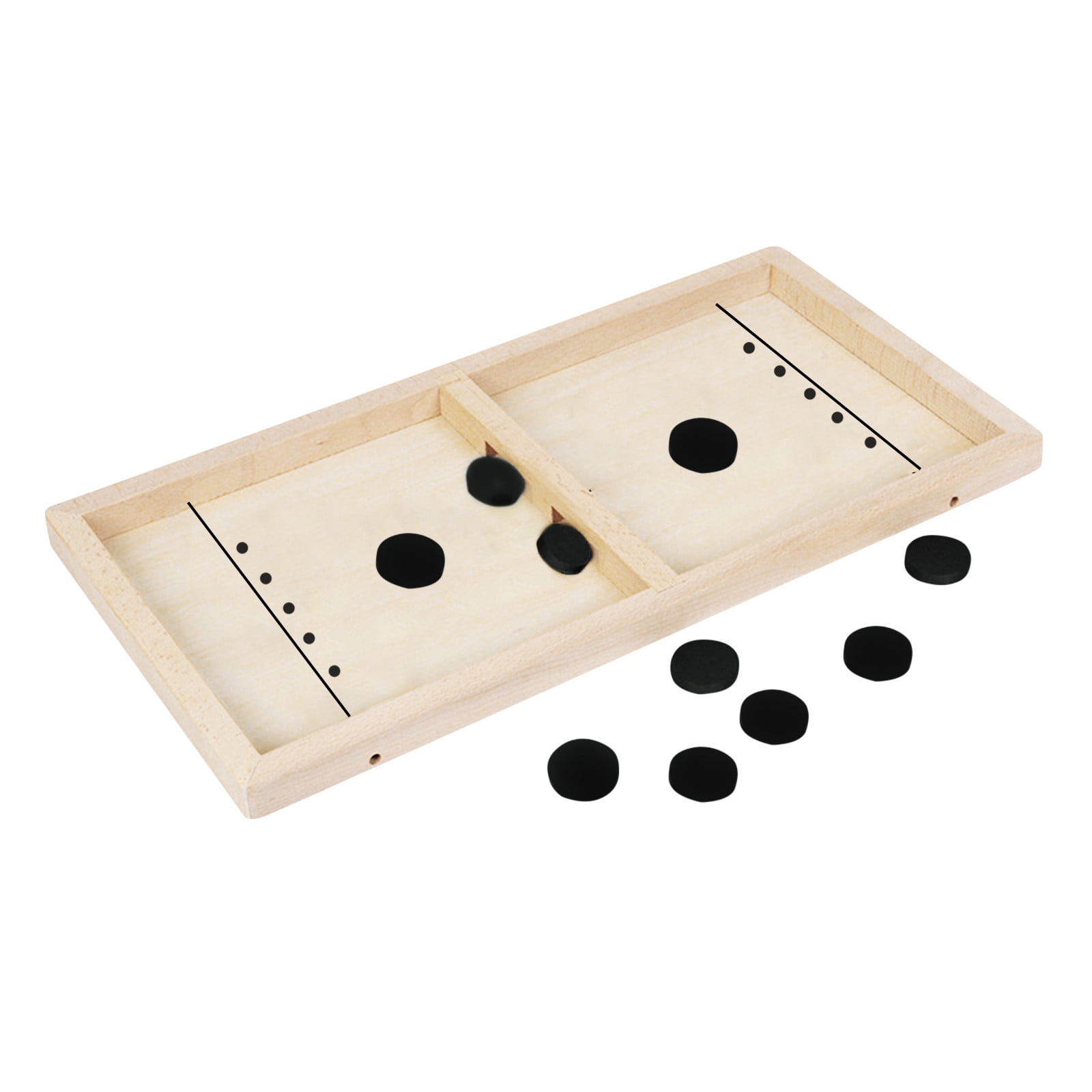 HJJLRH Wooden Sling Puck Set for Kids and Adults, Travel Portable ...