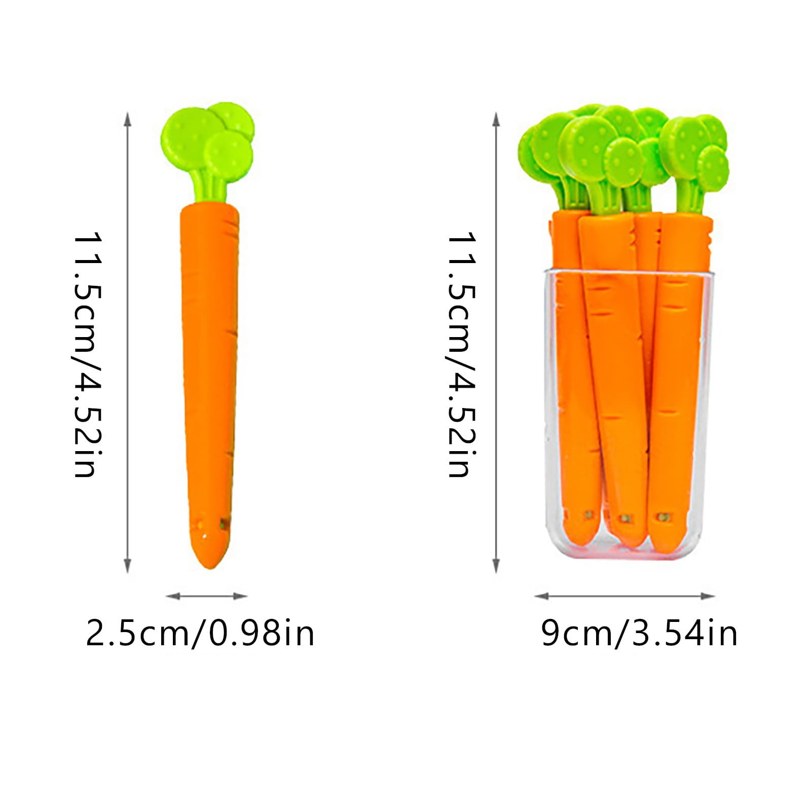 HJKIEUXL Sealing Clip Food Packages Clips Carrot Sealing Clip with for ...